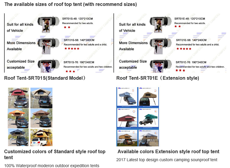 OEM 4WD Car Offroad Camping Trucks Folding Roof Top Tent - fullpackage.org